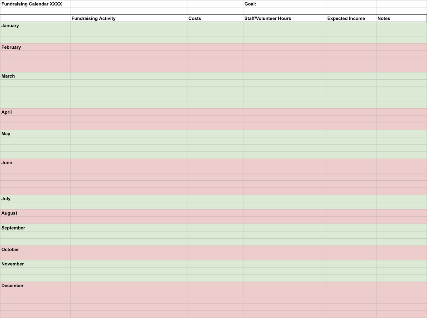 Designing a Successful Fundraising Calendar + Free Template
