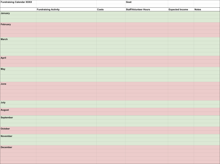 Designing a Successful Fundraising Calendar + Free Template