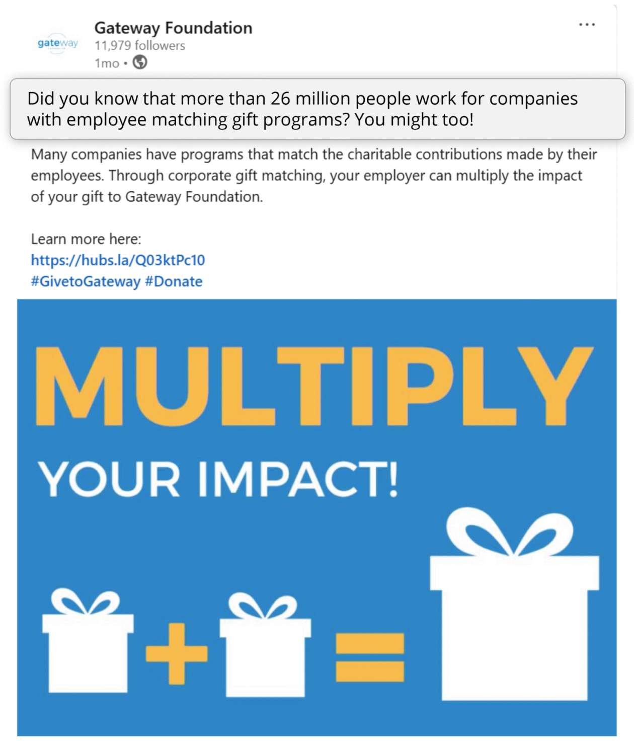 Examples & Insights from the Matching Gift Idea Exchange